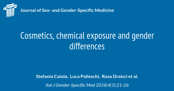 Cosmetics Chemical Exposure And Gender Differences Journal Of Sex And Gender Specific
