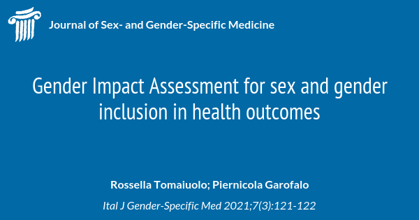 Gender Impact Assessment For Sex And Gender Inclusion In Health
