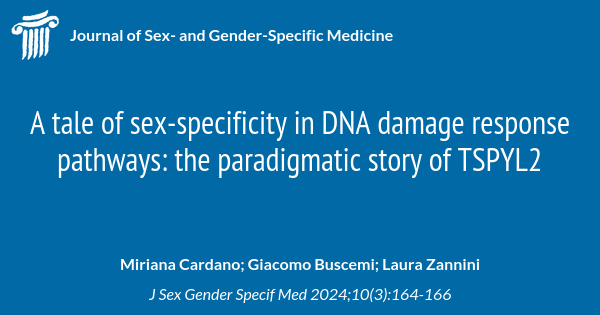 A tale of sex-specificity in DNA damage response pathways: the ...